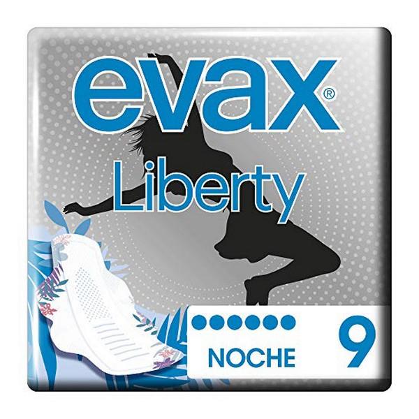 Compresas con Alas para Noche Liberty Evax (9 uds) | Miravia