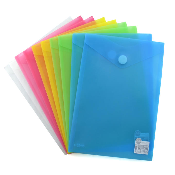 Pack con 10 Carpetas Sobre con Cierre de Velcro - Tamaño A4/Folio ...
