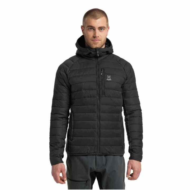 Cazadora Negra Haglöfs Spire Mimic Hood True Black Solid | Miravia