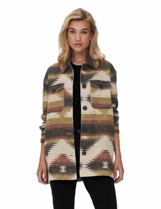 Chaqueta Shacket Only New Frida Multicolor | Miravia