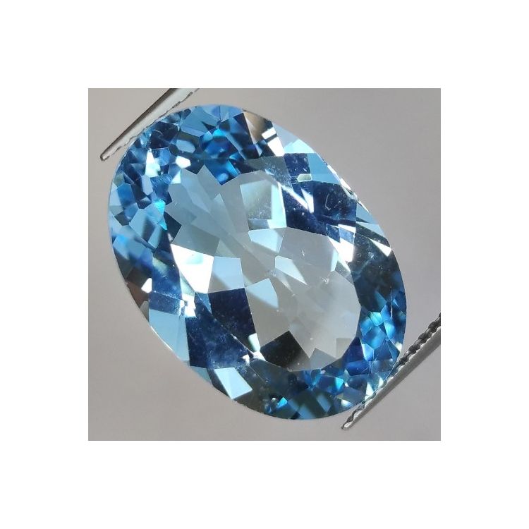 16.14ct Topacio Azul Talla Ovalada Raíz Gemas Inicio Topacio Productos ...