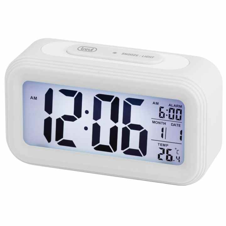 RELOJ DIGITAL CON ALARMA Y TERMÓMETRO TREVI SL 3068 S BLANCO | Miravia