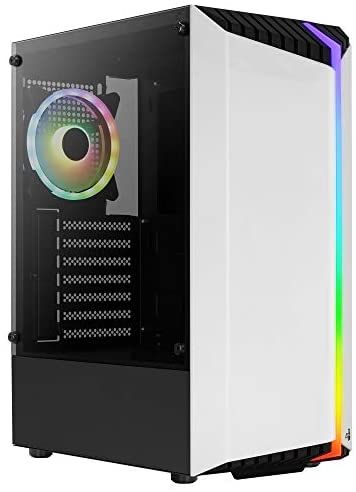 Aerocool caja bionic white v2 tempered glass rgb | Miravia