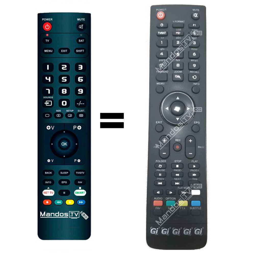 Mando a distancia programado para SAT DTT modelo S2-MINIBOX de ECON ...