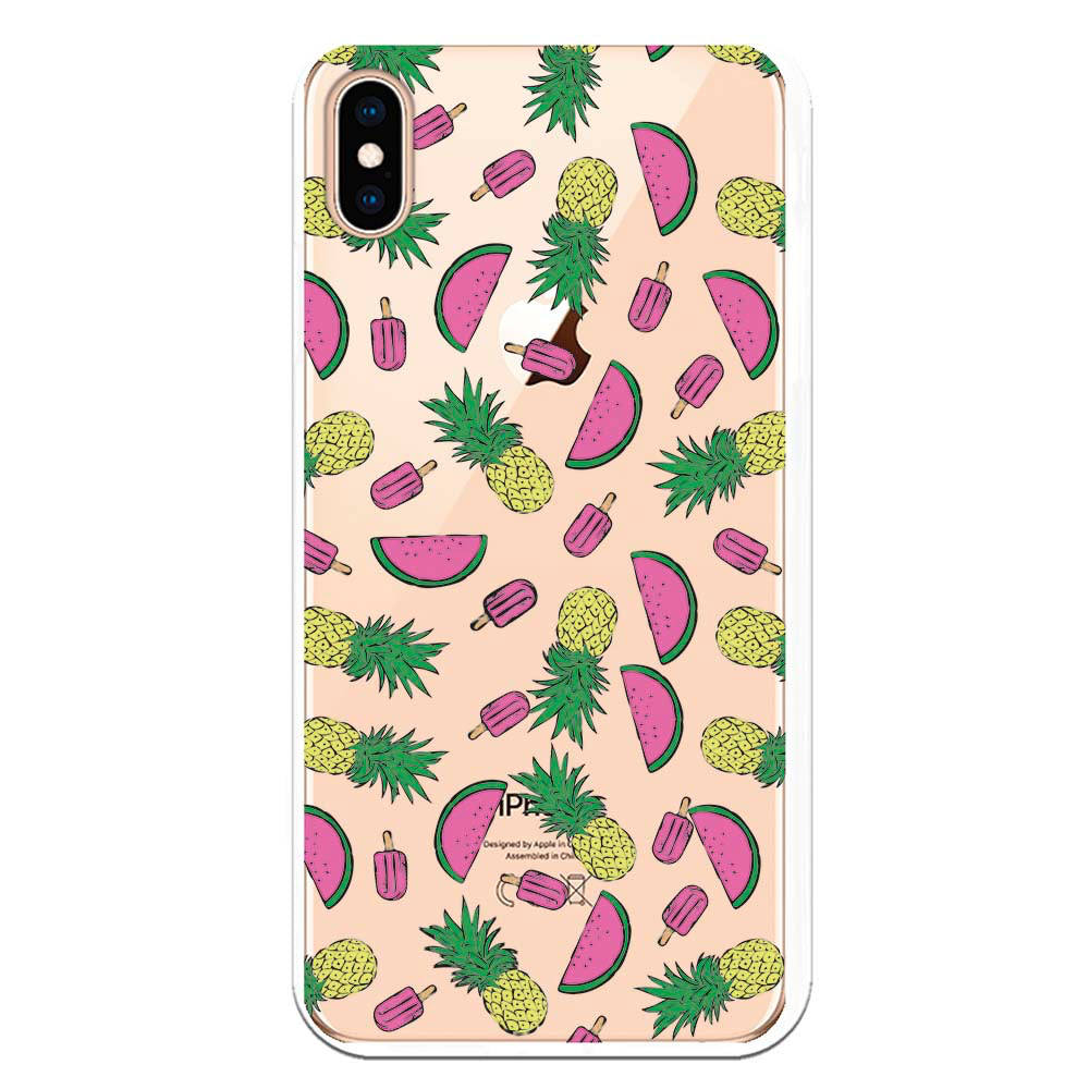Funda compatible con iPhone XS Max - Patron sandias y pinas | Miravia