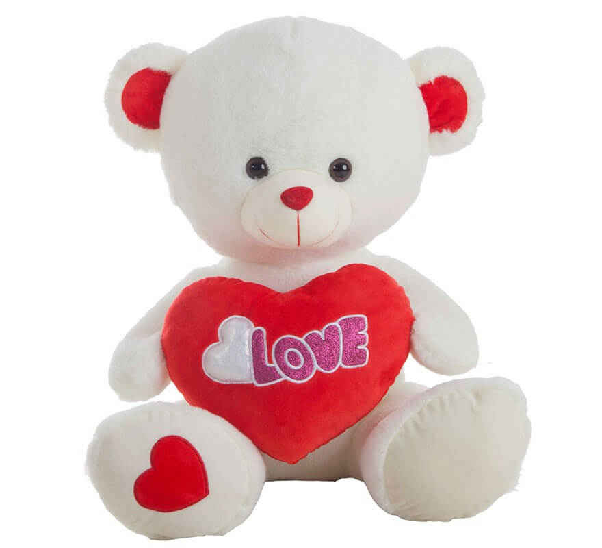 Peluche de Oso Love con Luz en Corazón en varios tamaños | Miravia