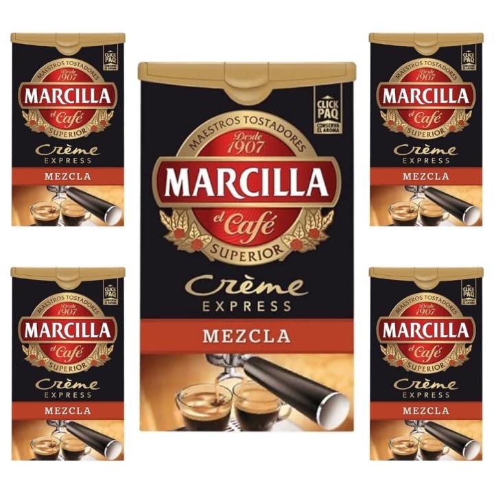 Pack de 5 Café molido Creme Express Mezcla. 250g Marcilla | Miravia