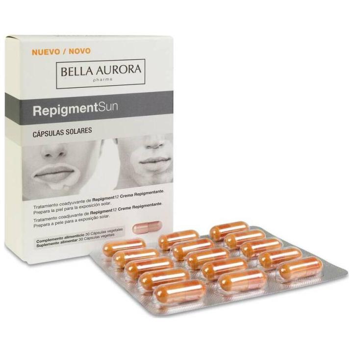 Cápsulas Bella Aurora Repigment Sun 30 Cápsulas | Miravia
