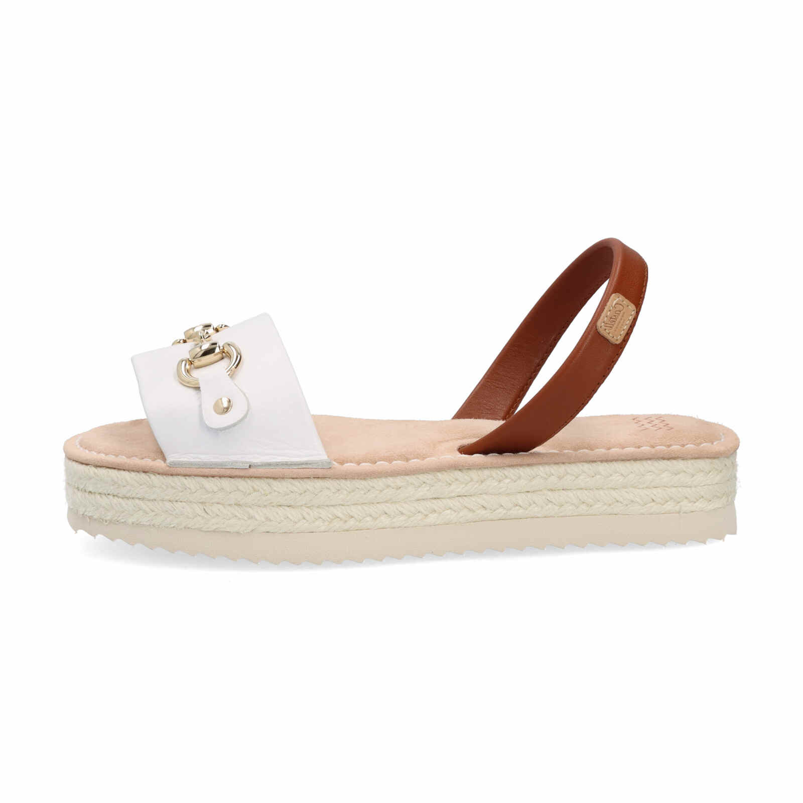 Shoes Sandalias Con Cuña marca Castell para mujer en color blanco | Miravia