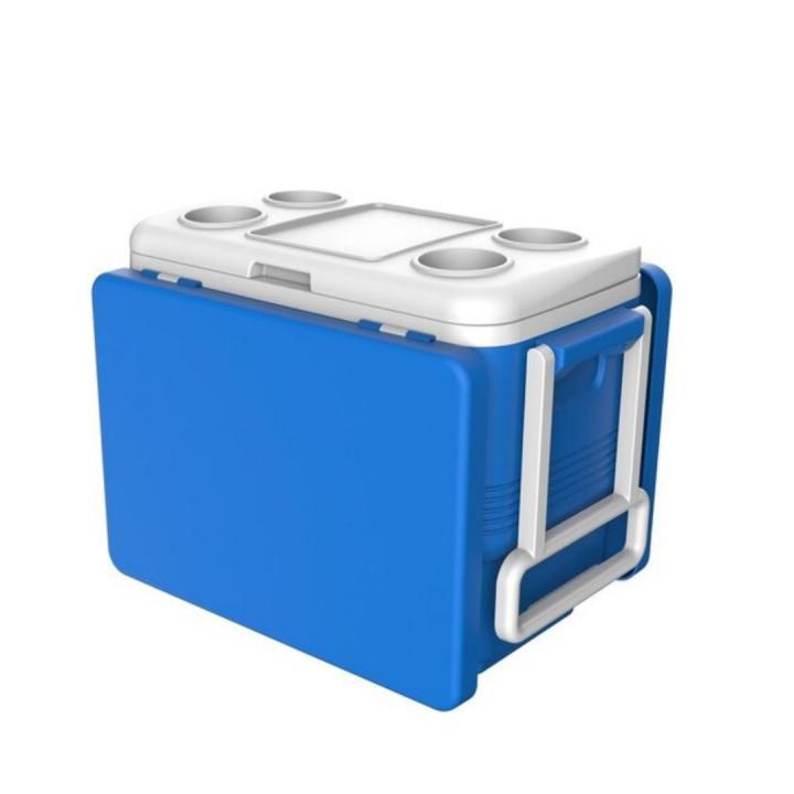 MAXHOME-Nevera portátil rígida transformable en mesa rígida azul ...