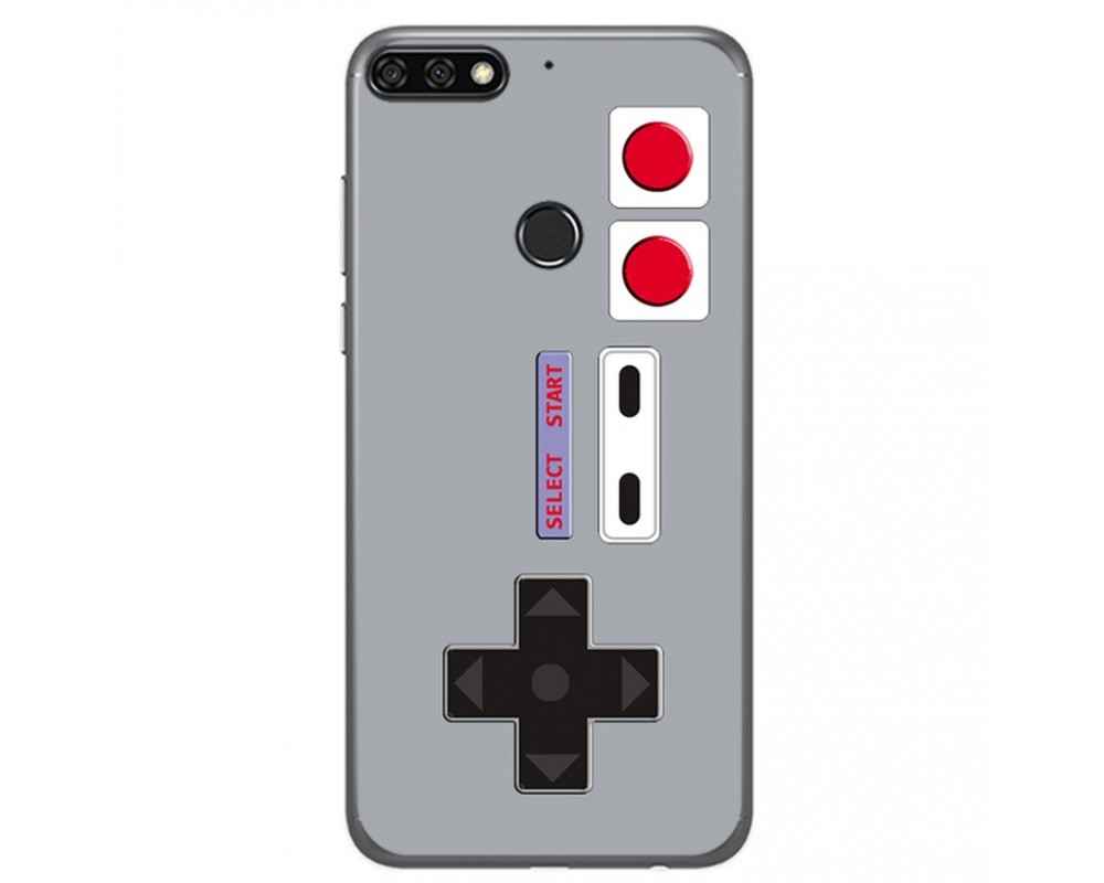 Funda Gel Tpu para Huawei Honor 7C / Y7 2018 Diseño Consola Dibujos ...