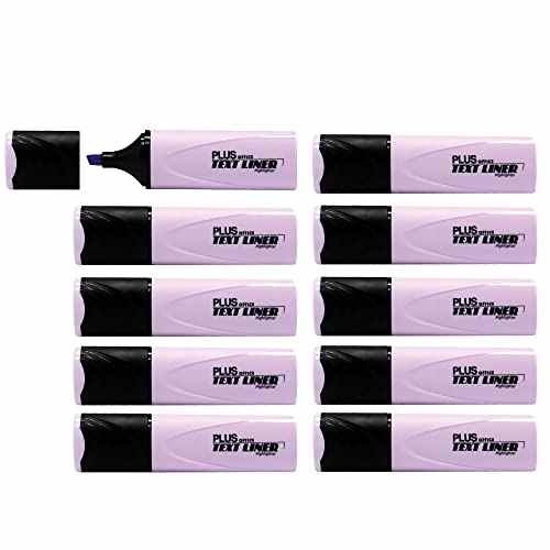 Fluorescente Plus TEXT LINER Pastel Violeta Caja 10 unidades | Miravia