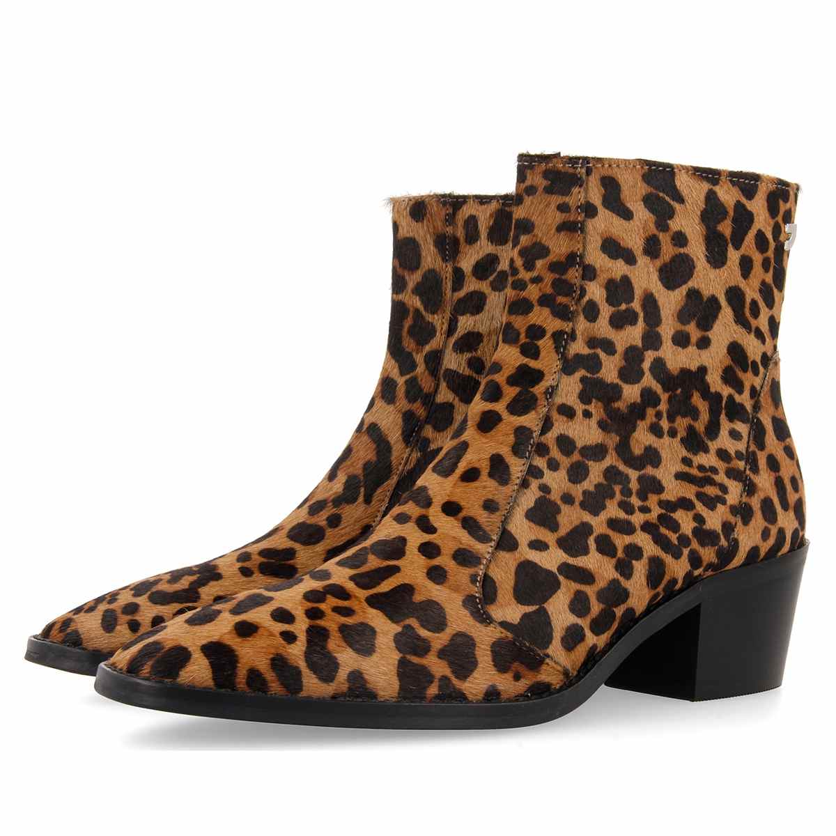 Botines de leopardo de estilo cowboy para mujer GEISING | Miravia
