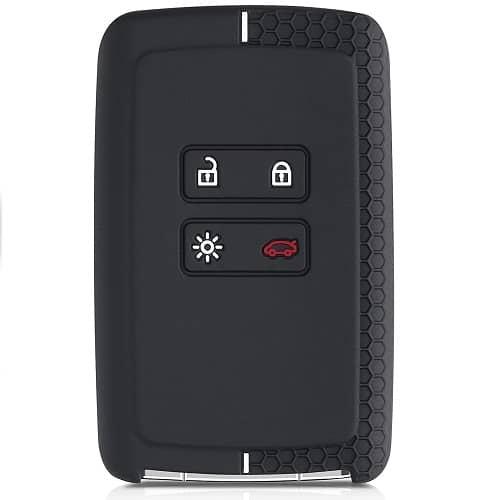 AUTOZOCO Funda Silicona Mando Llave del Coche 4 Botones Compatible con Renault Y Dacia - Funda ...