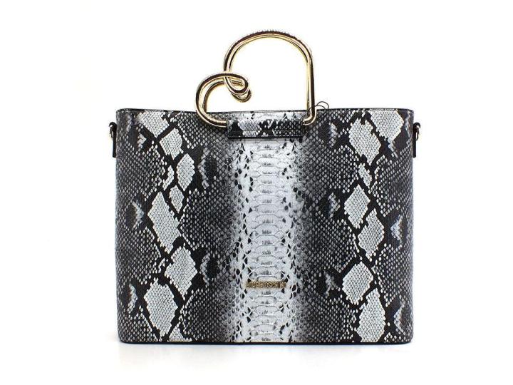 LOVE MOSCHINO Borsa Saddle Python Animalier Roccia JC4391PP0EKI0954 ...