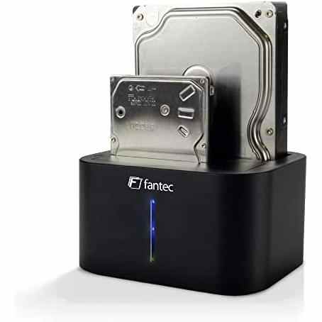 FANTEC DS-X2U3-Alu. Adecuado para 2 Discos Duros SATA I/II/III y SSD ...