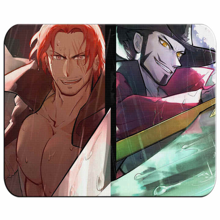 MERCHANDMANIA ALFOMBRILLA GRANDE shanks vs mihawk younkou shichibukai ...