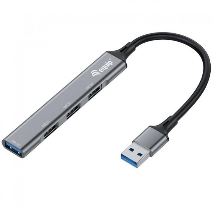 Equip - Hub usb equip life 1 x usb 3-0 - 3 x usb 2-0 - aluminio | Miravia
