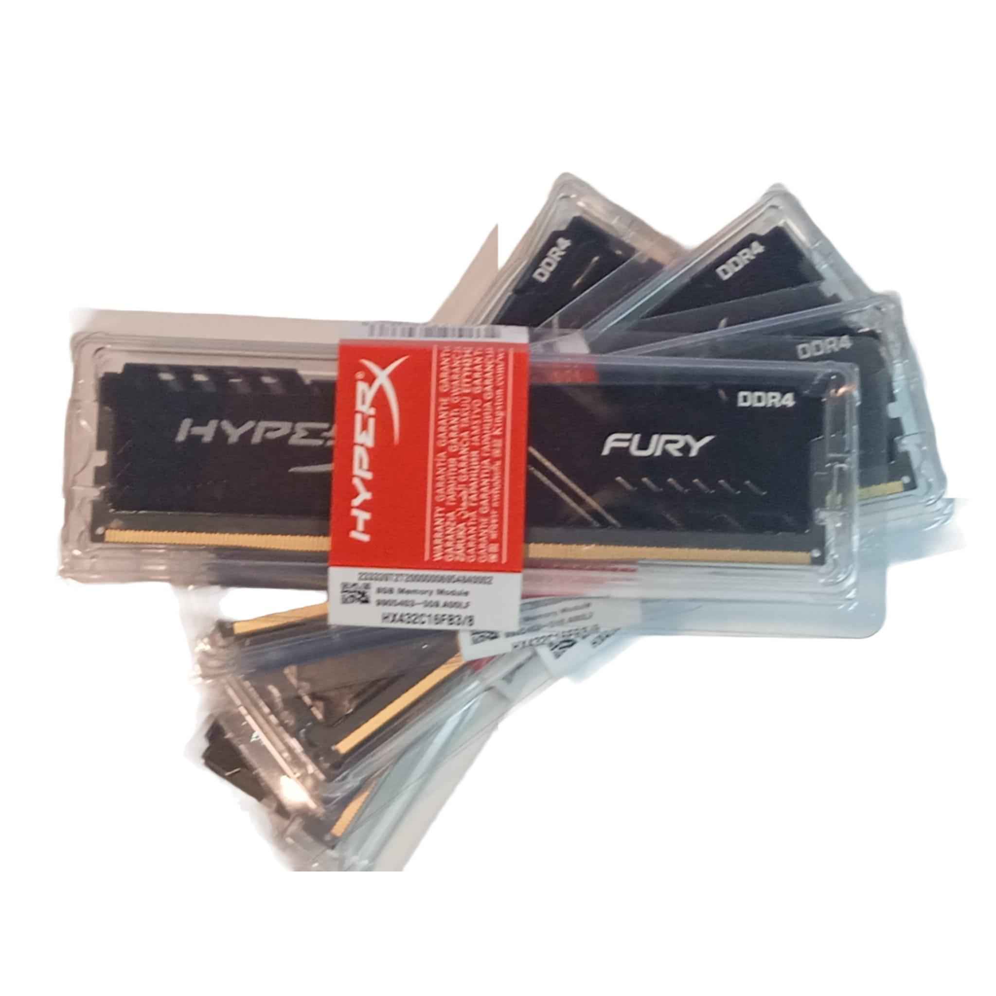 Memoria 8 Gb DDR4 DIMM Kingston Hyper X Fury para PC Bajo consumo ...