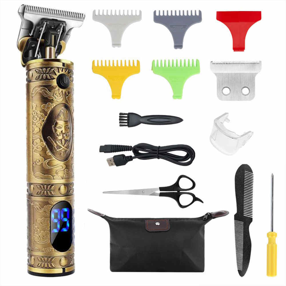 Professional Mens Cordless Barber Clippers Cuchilla de corte de pelo ...