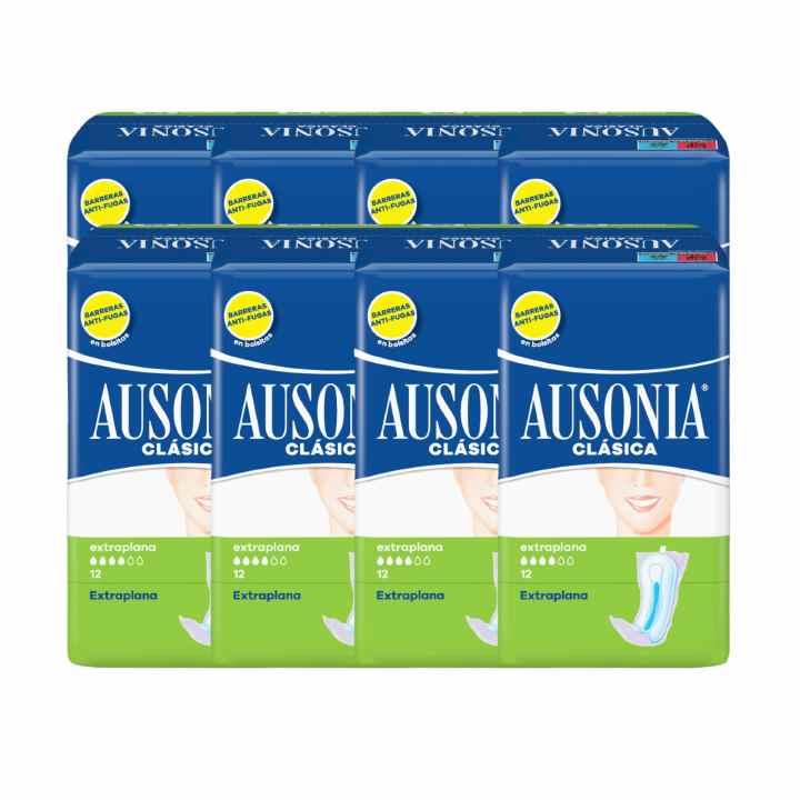 PACK Ausonia Compresa Extraplana Normal 12 Uds x 8 paquetes | Miravia