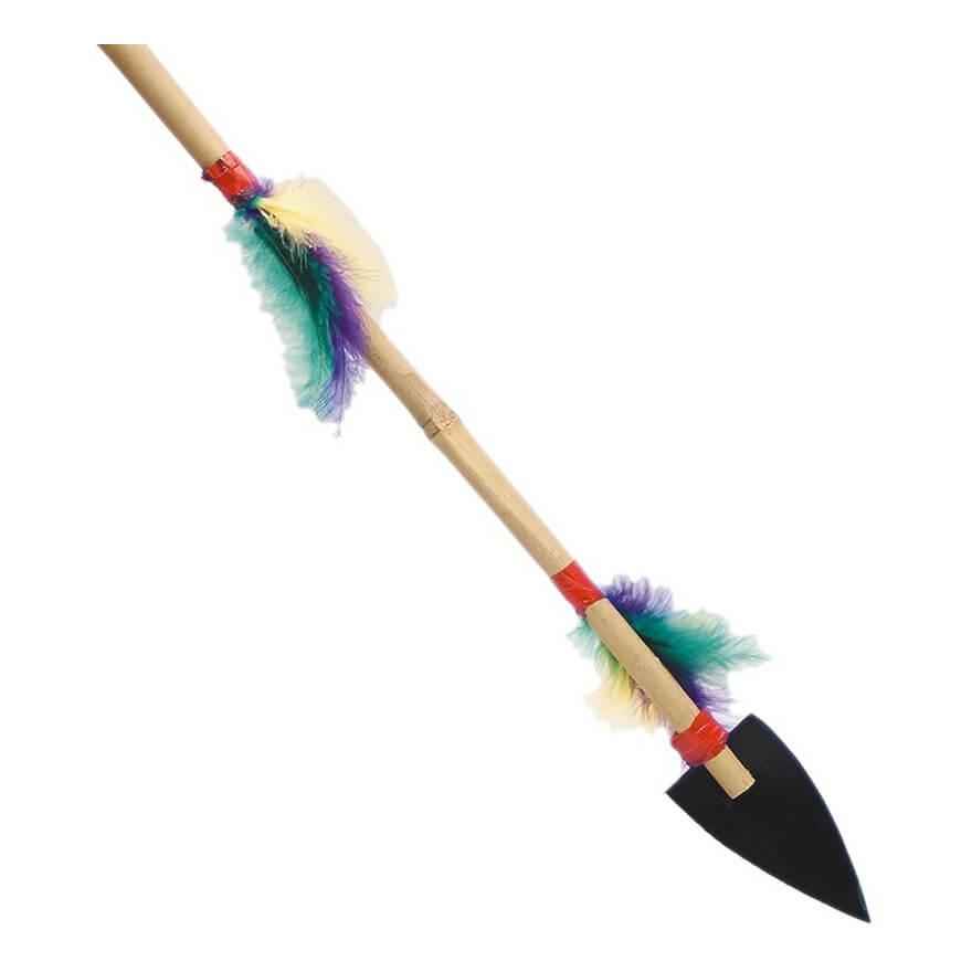 Lanza de Indio con plumas 115 cm | Miravia