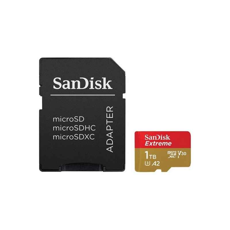 Sandisk Extreme Tarjeta Micro SDXC 1TB UHS-I U3 V30 A2 Clase 10 160MB/s ...
