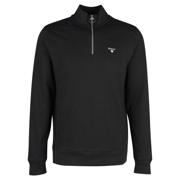 Barbour Pullover Rothley Half Zip Black MOL0438BK31 | Miravia