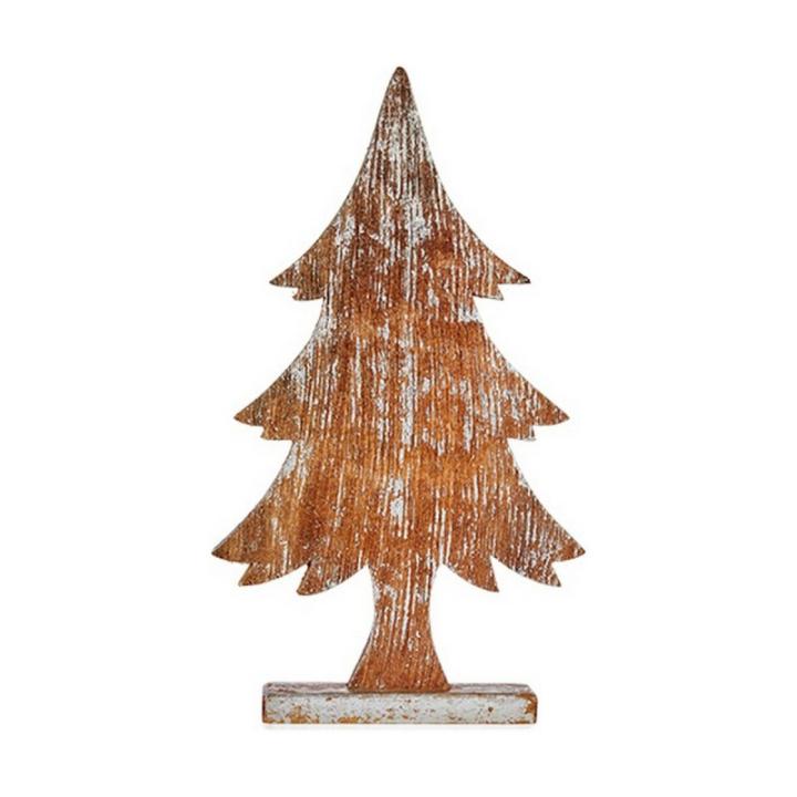 -Árbol de Navidad Marrón 5 x 49,5 x 26 cm Plateado Madera | Miravia