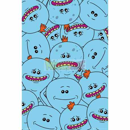 Póster Rick and Morty - Mr Meeseeks 61 x 91,5 cm Raíz MERCHAN-STORE ...