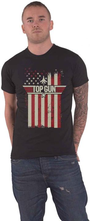 Camiseta Top Gun Flag para hombre, color negro, XL, 100% algodón ...