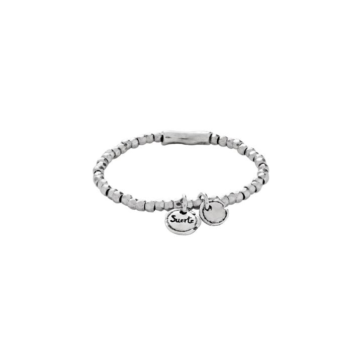 Uno de 50 Pulsera Suerte Certificada Lacres Plata Elástica | Miravia
