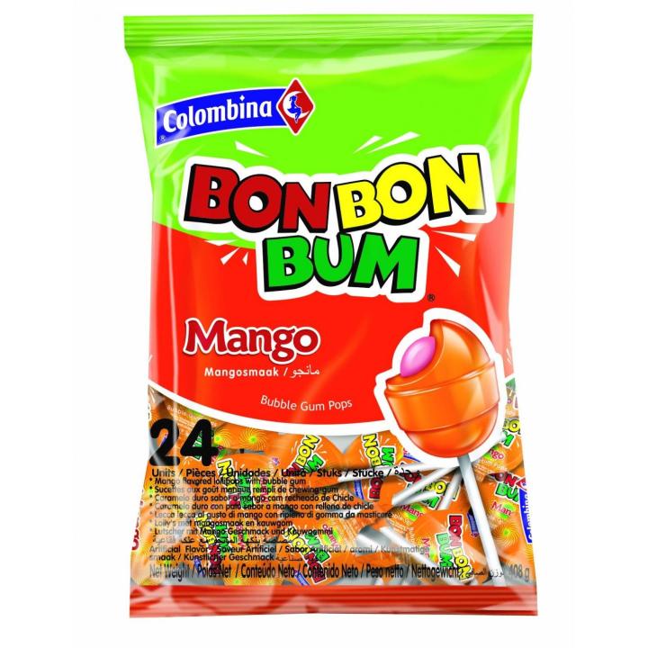 COLOMBINA CHUPACHUPS - BON BON BUM - CARAMELO CON CHICLE Y PALO - BOLSA ...