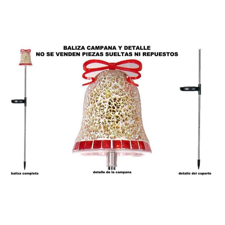 Simon navidad baliza solar campana mosaico fija nvs0w01jm | Miravia