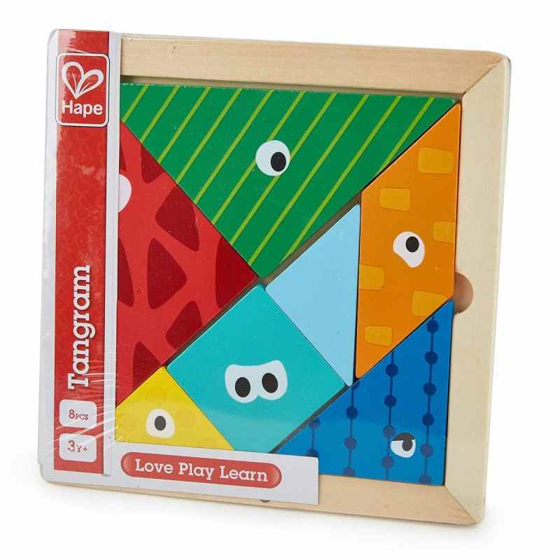 Hape-Puzzle Infantil de Madera Hape Tangram Multicolor 8 Piezas MDF ...