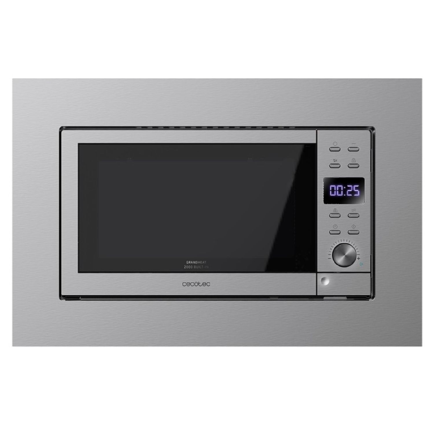 Cecotec Microondas encastrable Digital GrandHeat 2000 Built-In Steel ...