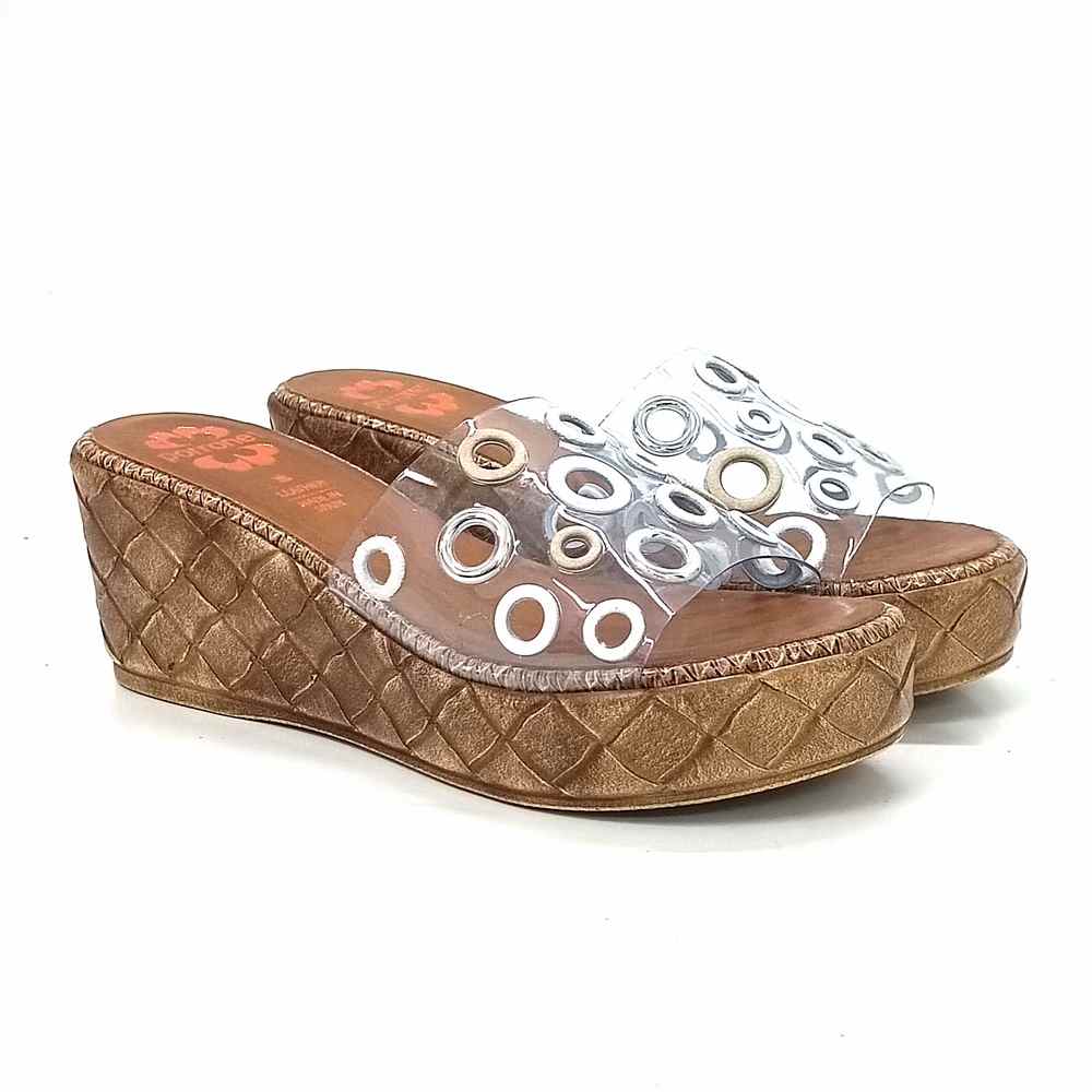 Sandalia marca Porronet modelo 2836 para mujer en color blanco | Miravia