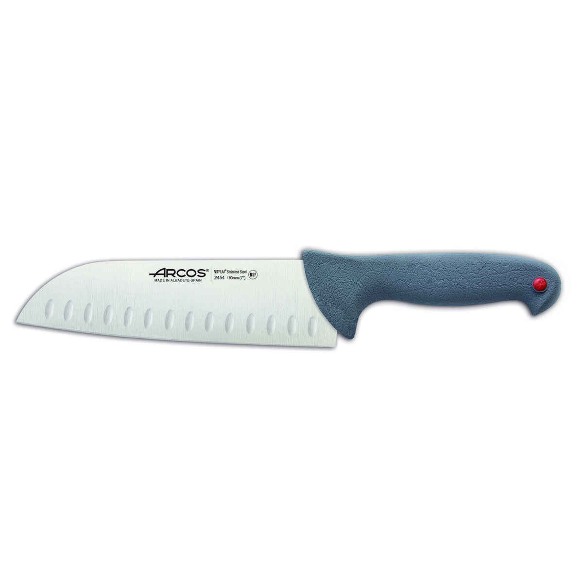 Cuchillo Santoku Arcos Colour - Prof 245400 con elveolos de acero ...