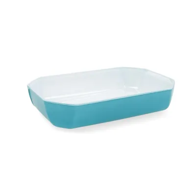 PYREX COLORS Fuente Rectangular Horno Boro 33X22CM 3,2L. Azul Brillo ...