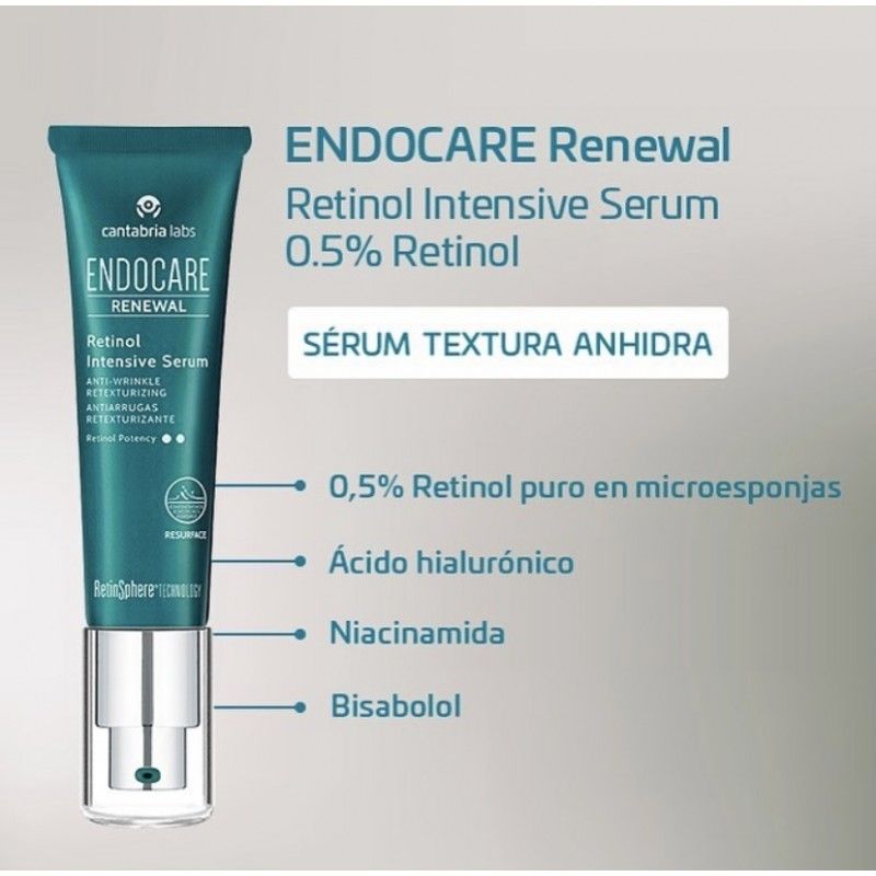 ENDOCARE RENEWAL RETINOL INTENSIVE SERUM 30ML ENDOCARE Raíz Antiedad ...