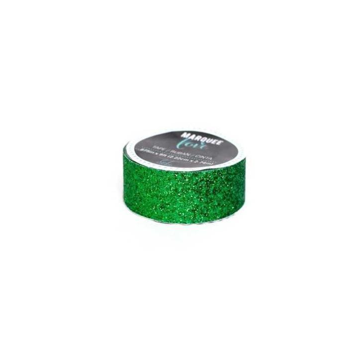 American Crafts MARQUEE TAPE 2,2 cm x 2,74 M VERDE GLITTER | Miravia