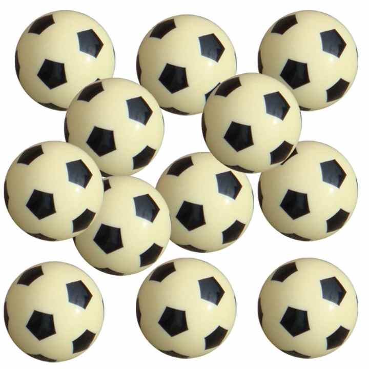 Bola futbolin Balon Resina Color Blanco Brillo 33g 33mm 12 unidades ...