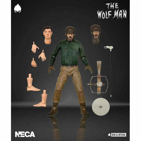 NECA FIGURA NECA UNIVERSAL MONSTER SCALE ACTION ULTIMATE WOLF FIGURAS ...