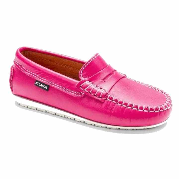 Mocasines ATLANTA MOCASSIN color Rosa para Niña, Hechos a mano en ...