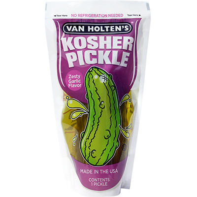 Van Holtens Kosher Pickle - Zesty Garlic Flavor - Sabor a ajo picante ...