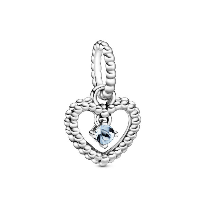 Pandora Joyería Charm Corazón con Esfera Azul , para Mujer | Miravia