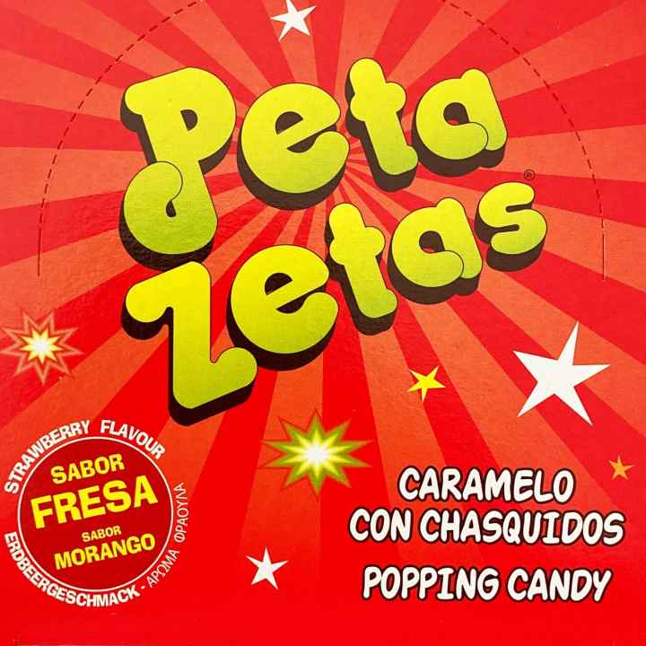 Peta Zetas Fresa Caja 50 sobres de 7 g (Caramelo con chasquidos) | Miravia
