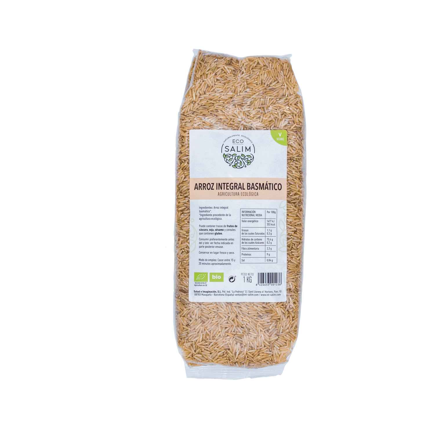 Arroz basmati integral Bio 1 kg | Eco Salim | Miravia