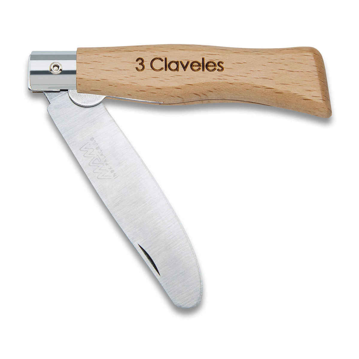 3 Claveles - Navaja Plegable de 7cm con Punta Roma y Bloqueo de Hoja ...