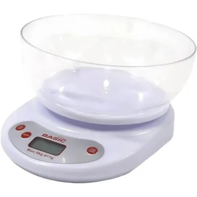 Blanza Bascula Cocina Digital con Bol 5 kg Pesar 3 Tipos (Gramos, onzas ...